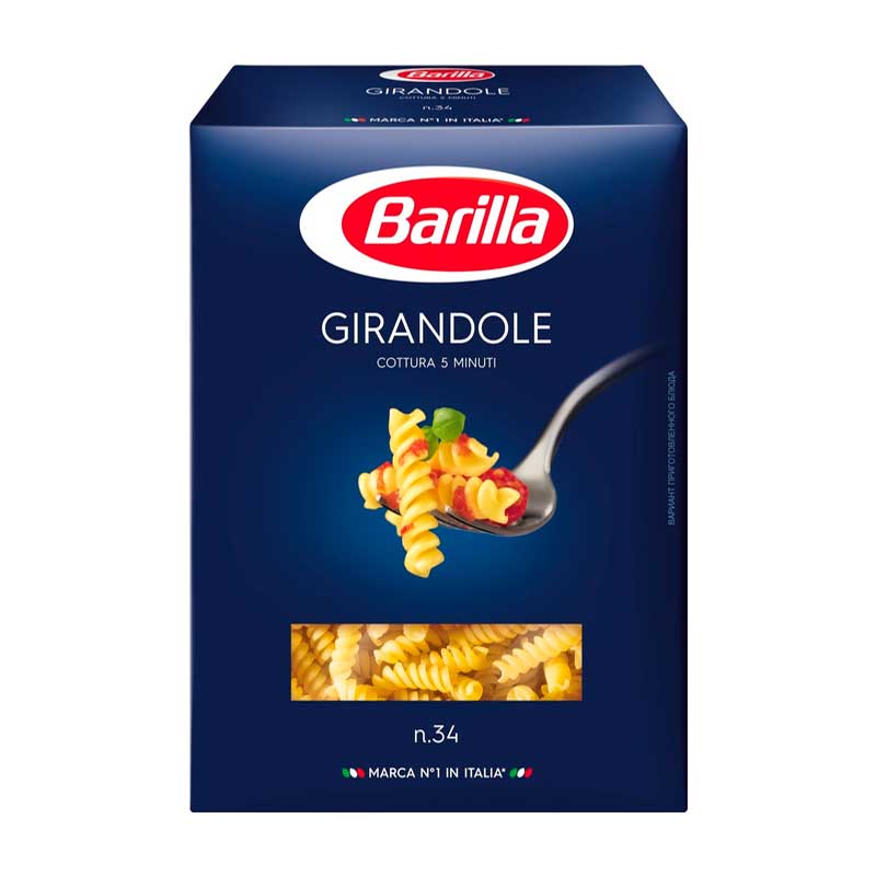 Паста Barilla №34 Girandole Torsades 500 г приобрести с доставкой по ...